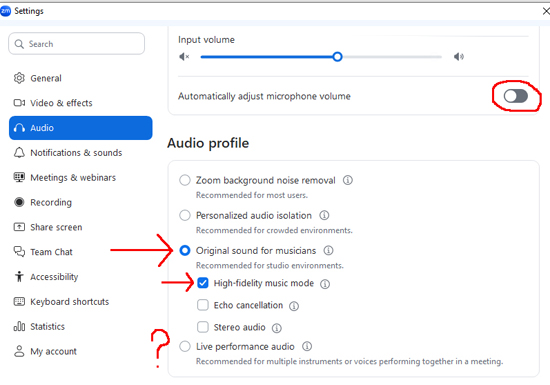 ZOOM Settings for Online Music Lessons - Desktop Version (Windows ...